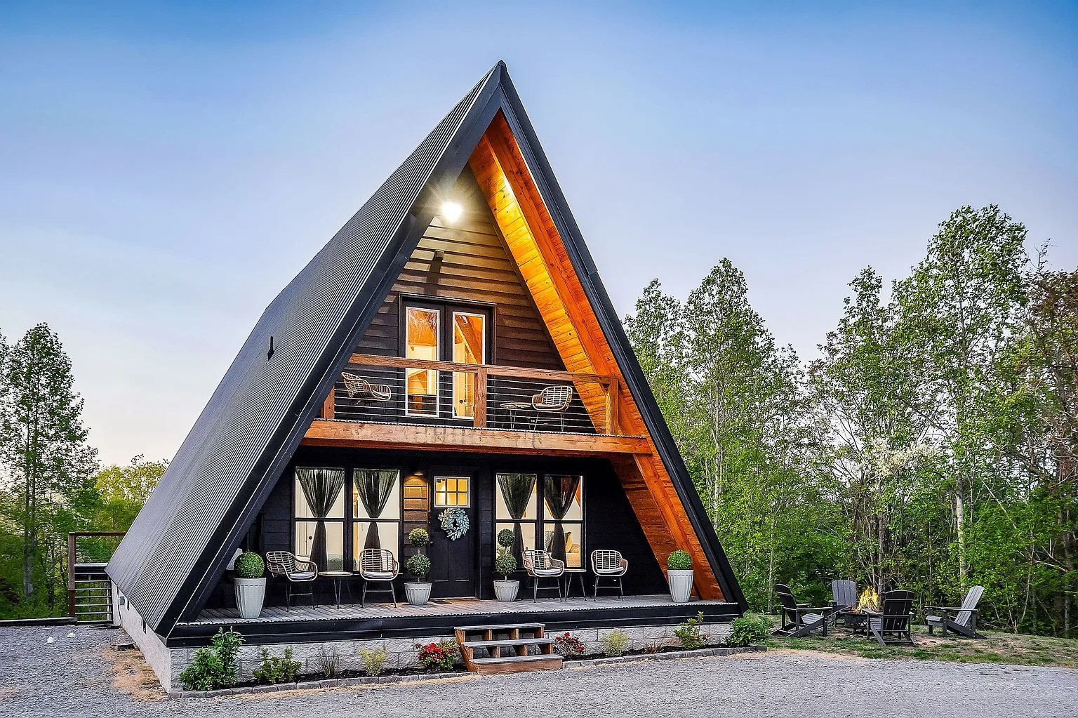 Inside the Modern A-Frame Cabin: Inspiring Exterior & Interior Makeover ...