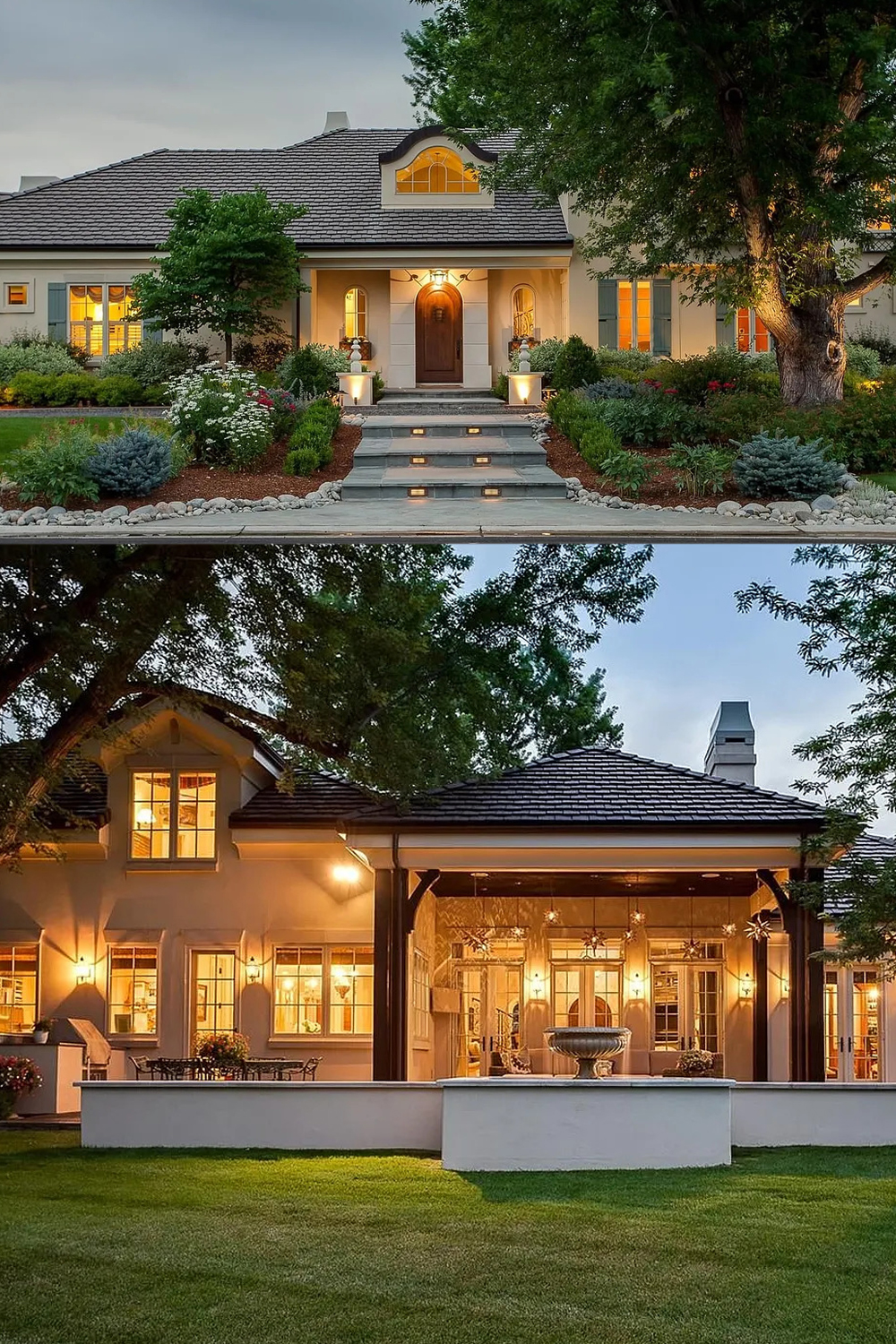 Modern French Country Home: Elegant Exterior and Cozy Interior Ideas